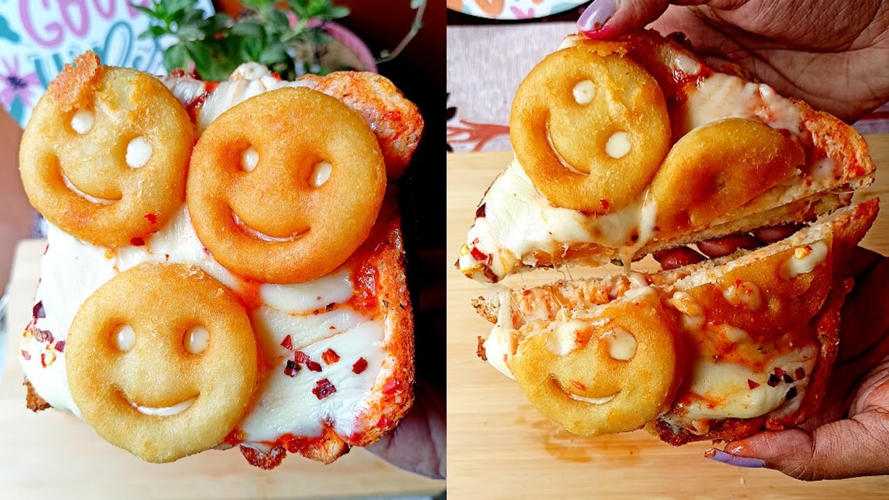 McCain Smile Snack 😋 McCain Smile Bread Pizza | McCain Smile Sandwich 😍 ...