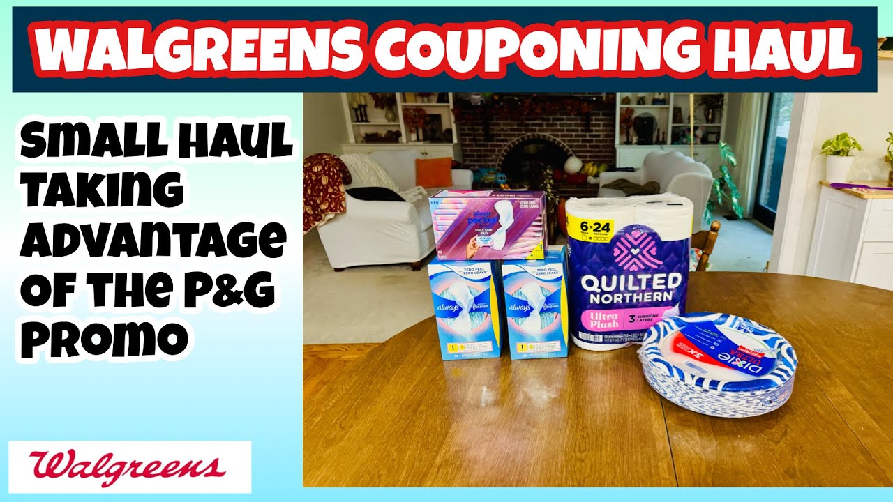 WALGREENS COUPONING HAUL/ Some good deals happening with the P&G promo ...