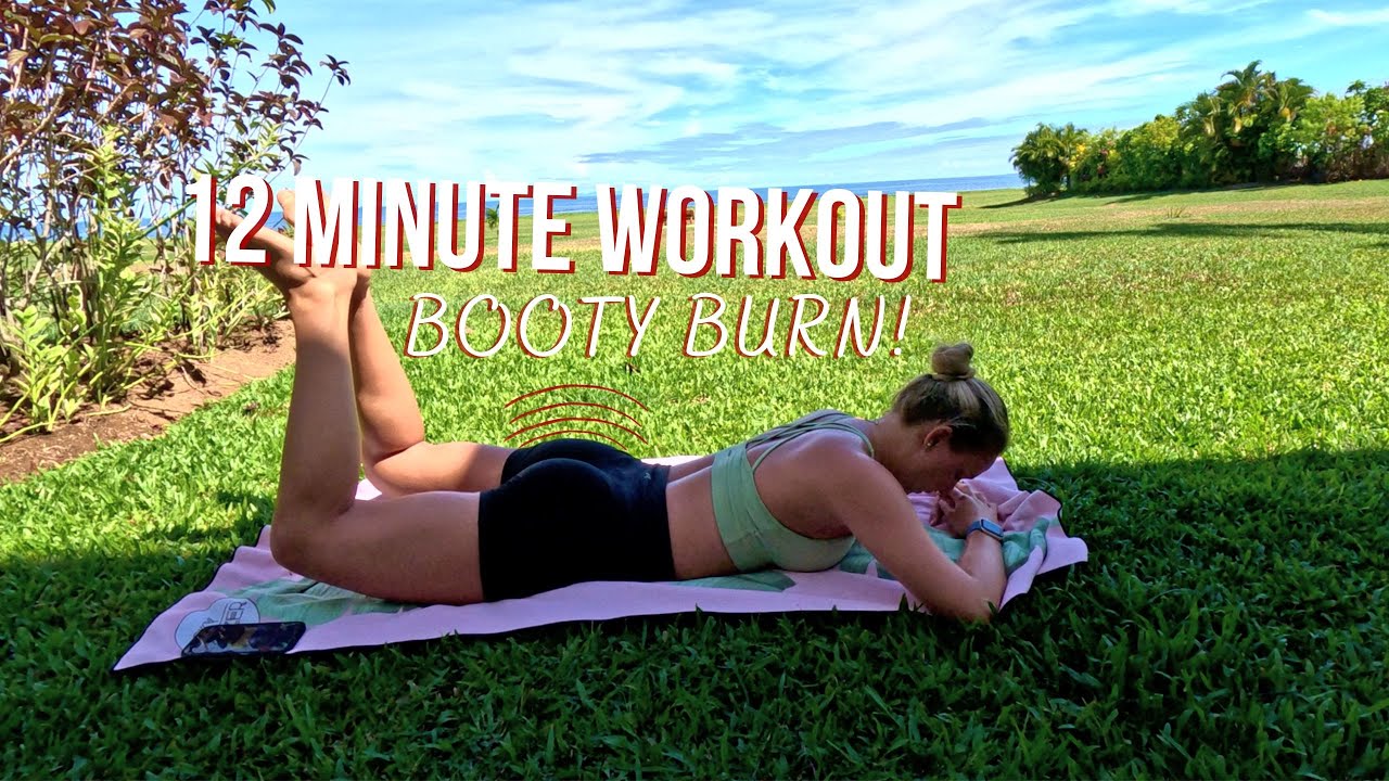 12 Min Booty Burn No Equipment Pilates Style Youtube