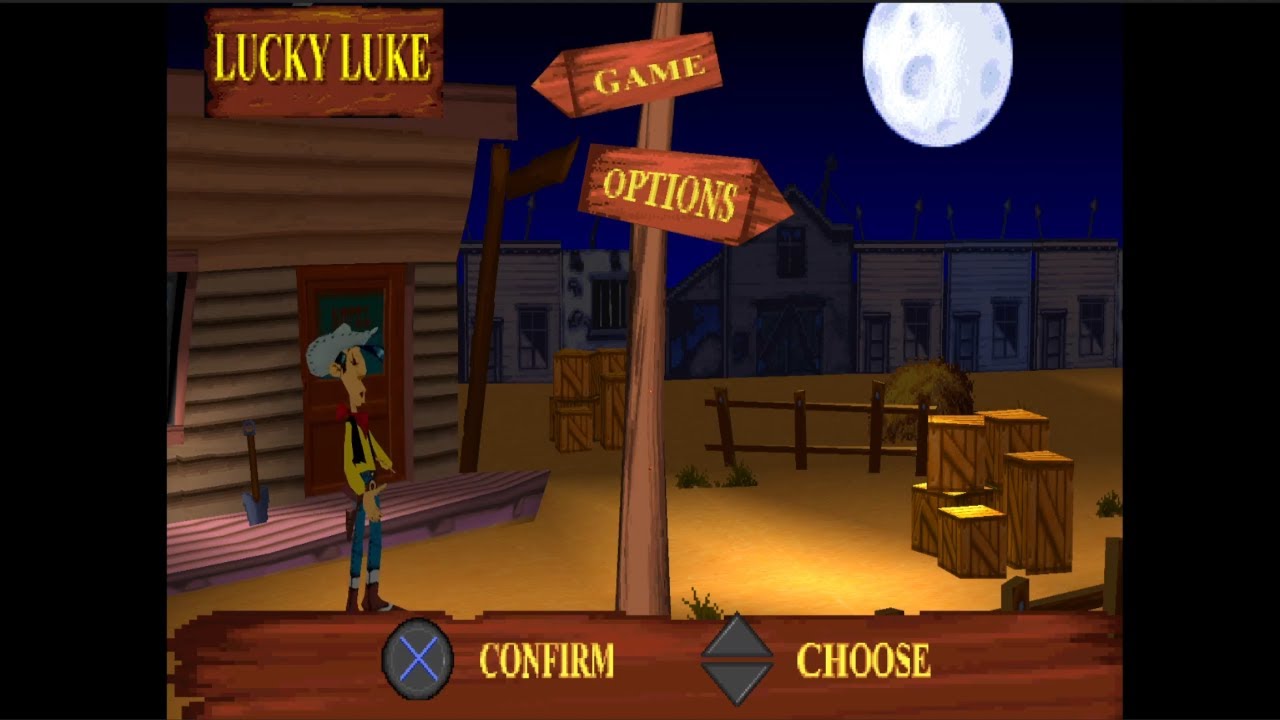 Lucky Luke - Sony PlayStation - Intro & Title Screen - YouTube