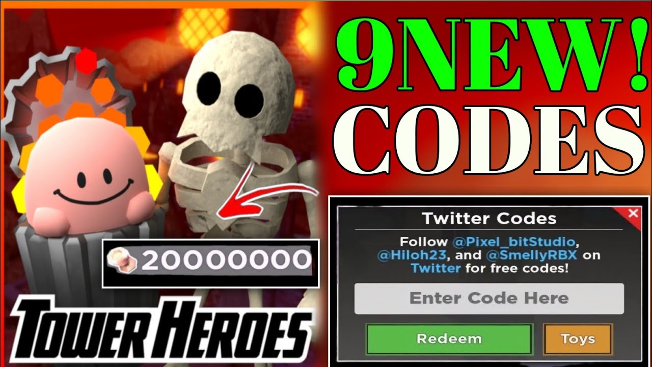 🔥 NEW 🔥 All Working Codes For Tower Heroes 2024_ ROBLOX TOWER HEROES ...