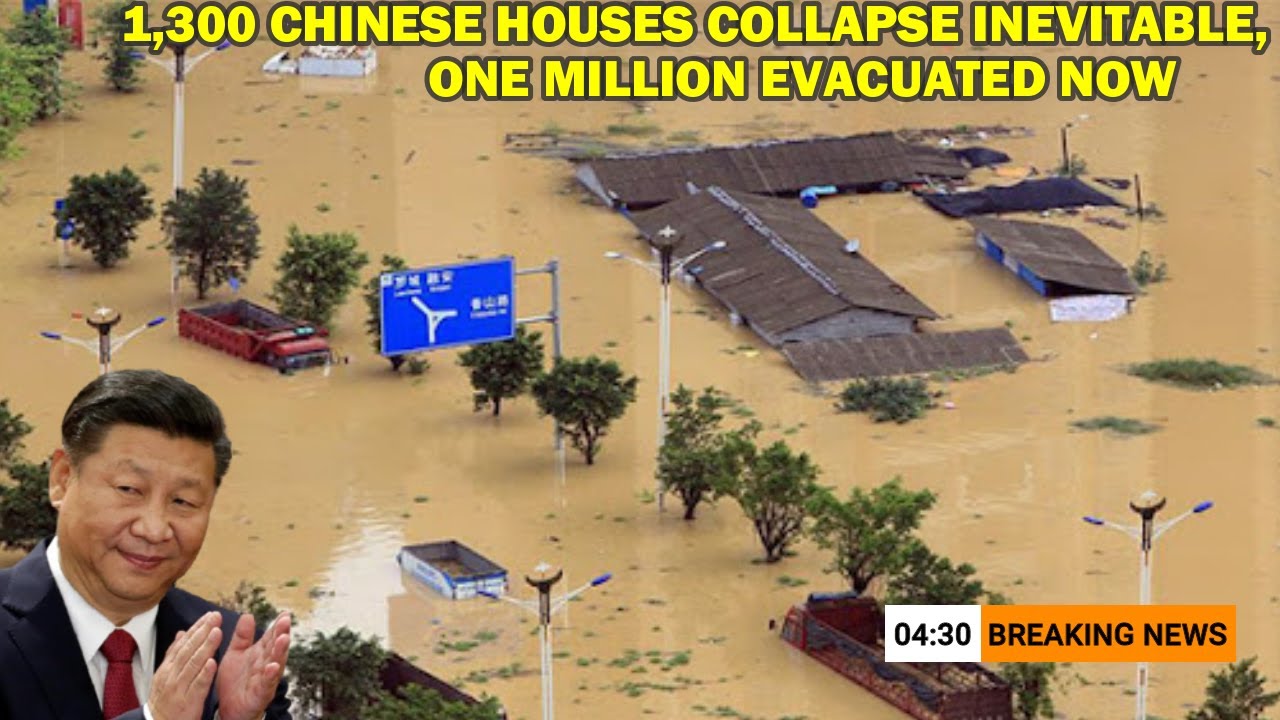 End! Massive rain hits china, 1,300 chinese houses collapse inevitable ...