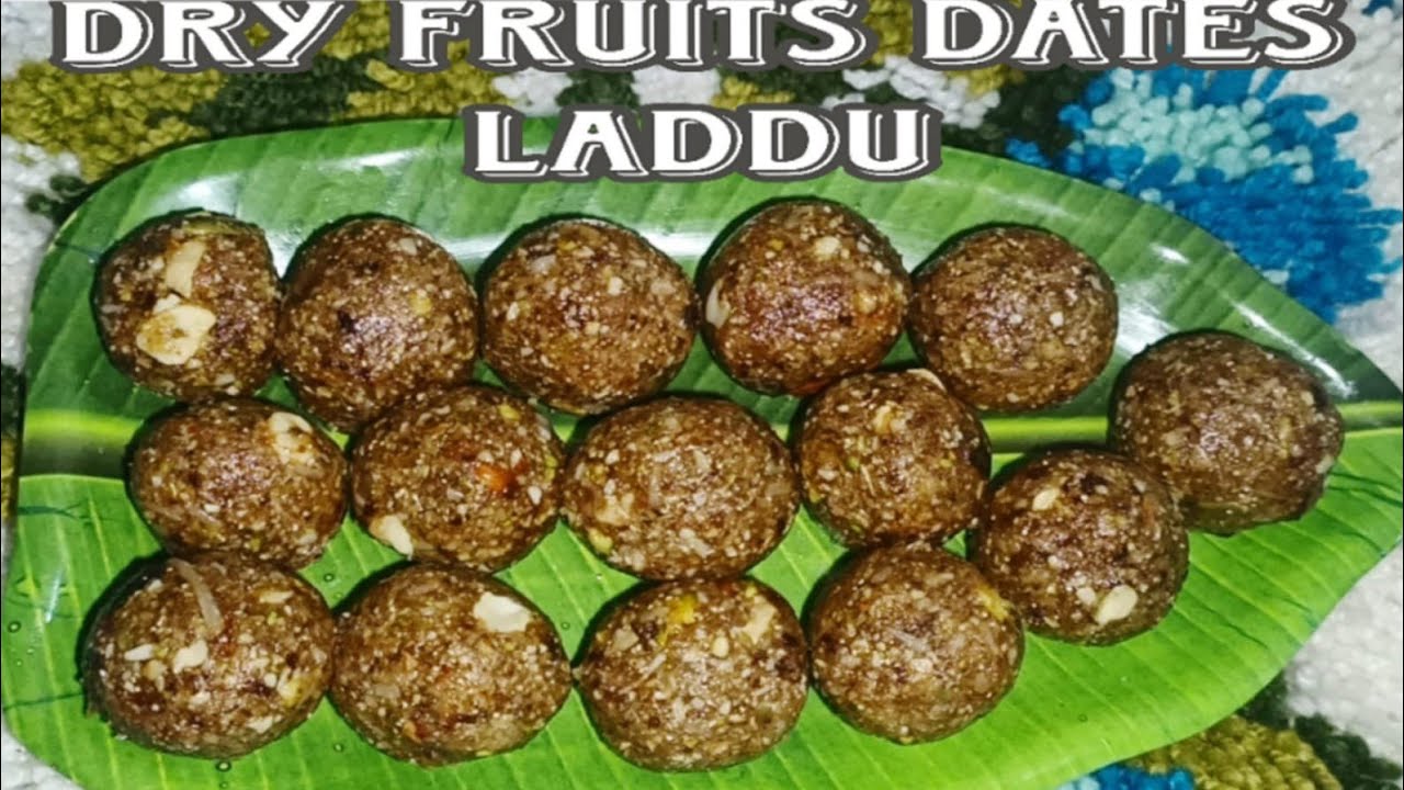 Dates Dry Fruits Laddu| Kajur Ke Laddu| Healthy Dates Dry Fruits Laddu ...