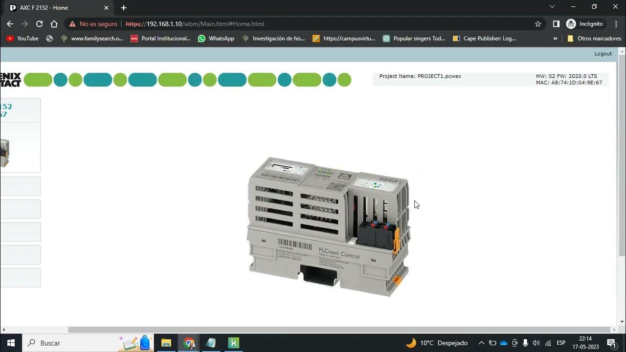 Configuracion PLCNext de Phoenix Contact - YouTube