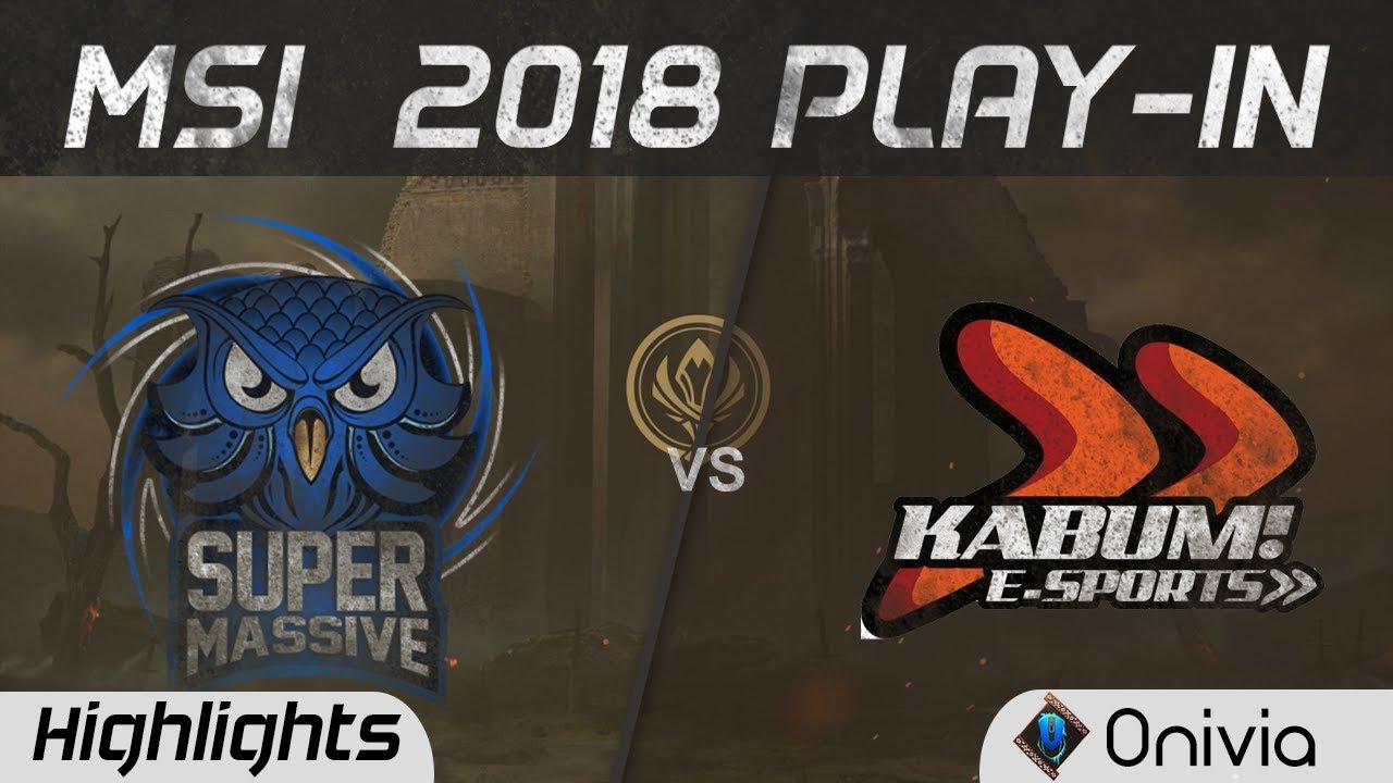 SUP vs KBM Highlights Game 1 MSI 2018 Play In SuperMassive vs Kabum Esports by Onivia - YouTube