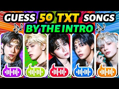 🌟 Guess 50 TXT Songs By The INTRO 🎶 | TXT QUIZ 💛💙