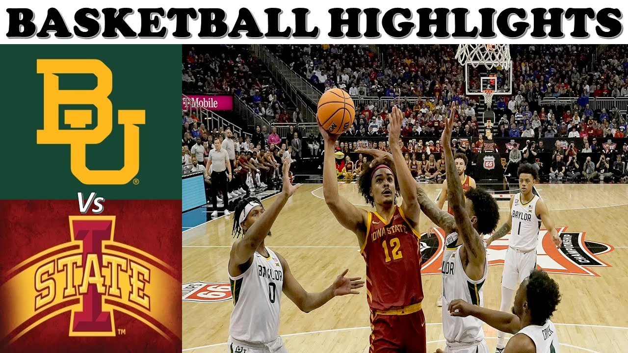 Baylor vs Iowa State Basketball Highlights 2023 Big 12 Men's Tournament ...