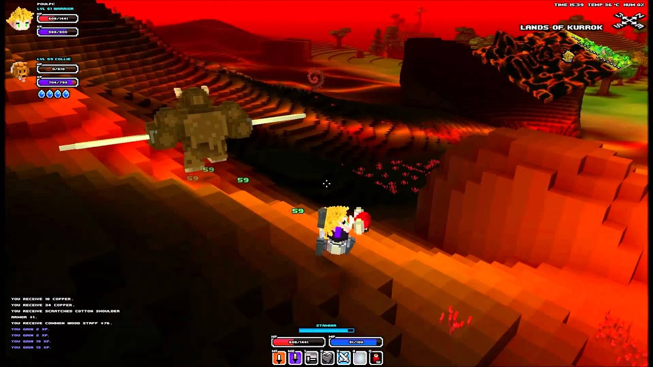 Cube World found Lava Biome - YouTube