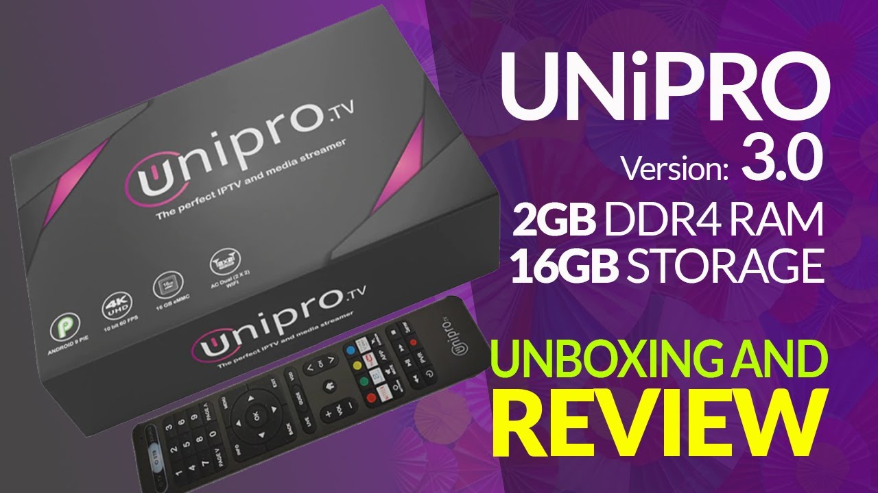 Best Budget Streamer Box 2022| UniPro 3.0 TVBox OS 9.0 | Unboxing And ...