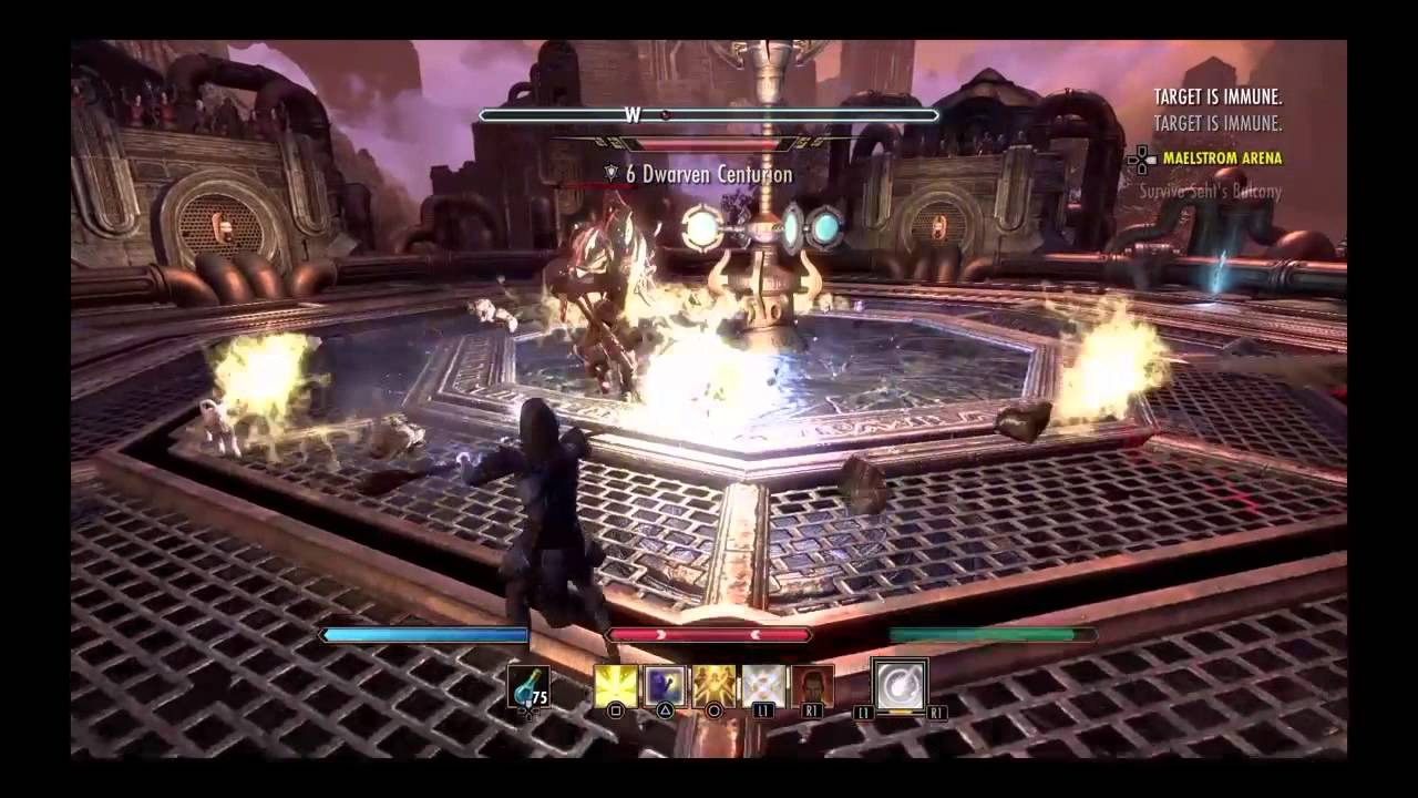 Elder Scrolls Online: Vampire Templar Healer: Maelstrom Arena - YouTube