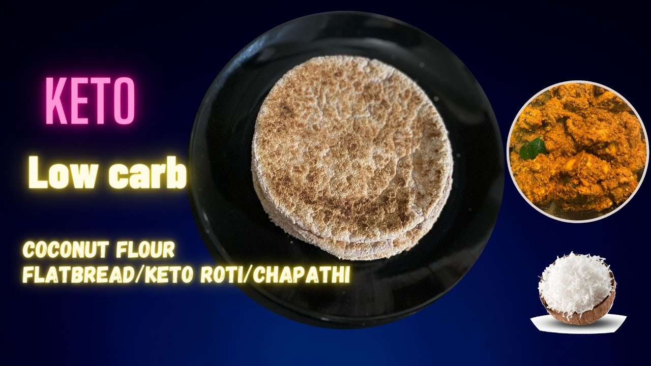 Keto roti//coconut flour flat bread//Low Carb Roti // Keto Tortilla ...
