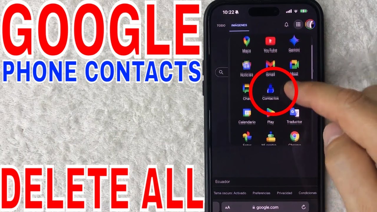 How To Delete All Google Phone Contacts 🔴 - YouTube
