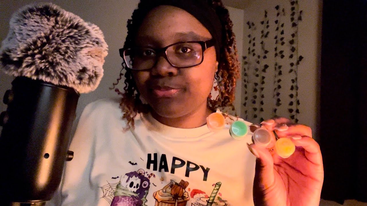Asmr ☠️ painting your face for Halloween - YouTube