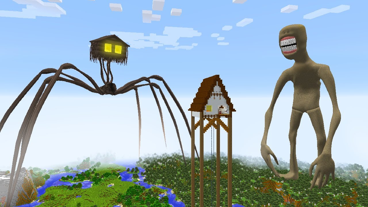 i Found Scariest COLOSSAL TITAN 😱 in Minecraft | Minecraft Horror ...