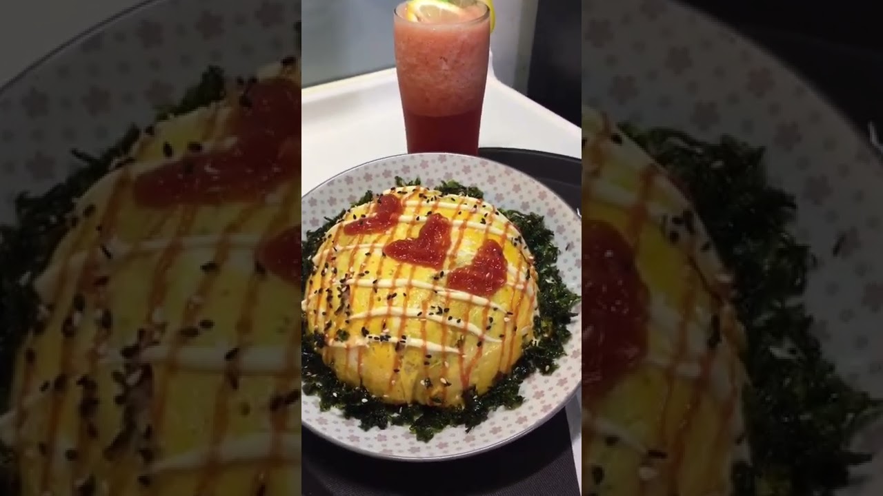 Omelette Fried Rice & WaterMelon Juice - YouTube