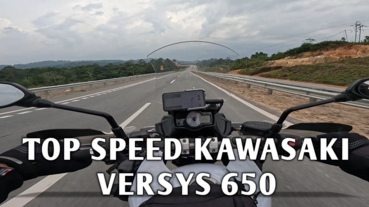 BORNEO 3 NEGARA(Ep.33)- TOP SPEED KAWASAKI VERSYS 650 FULL LOAD AT TOL ...