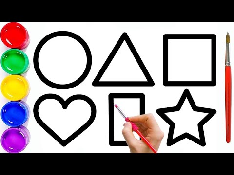 Drawing Shapes / Bolalar uchun chizmalar rasm chizish / how to draw ...