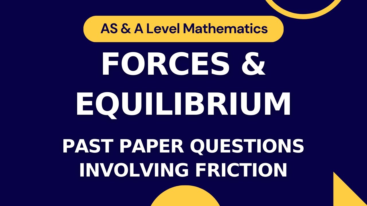 M1 Forces & Equilibrium | Greatest/Least Forces with Friction ...