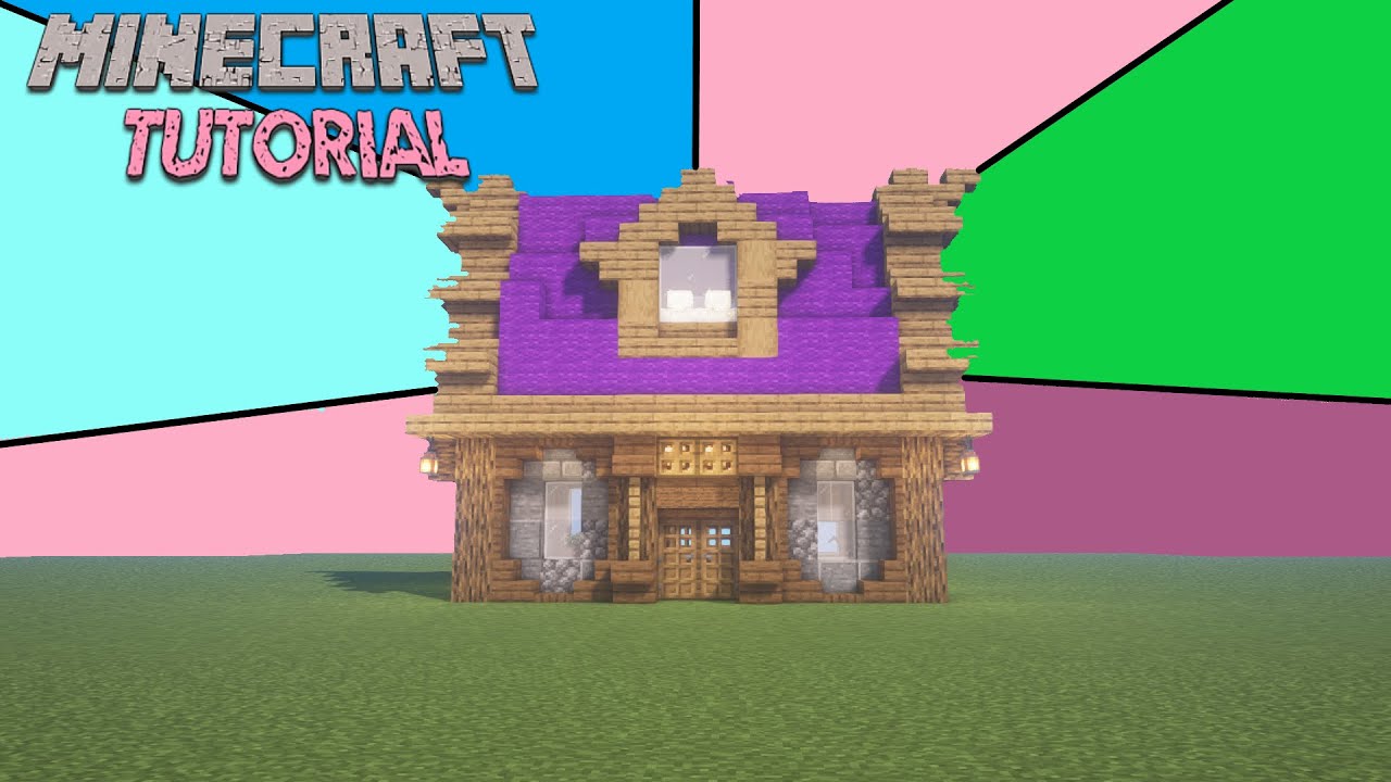 Minecraft CUTE Starter House - Tutorial [How to Build] - YouTube