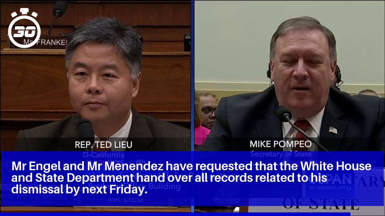 Steve Linick: Democrats probe Trump's firing of inspector general - YouTube