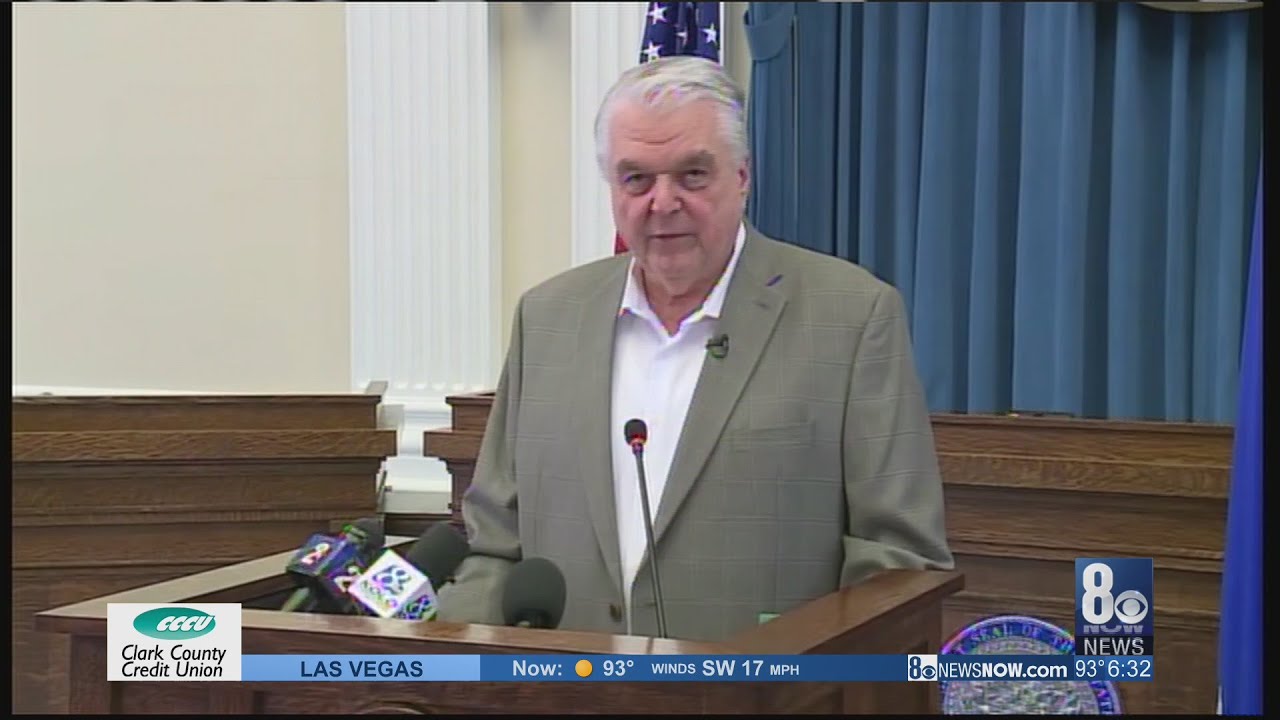 Gov. Sisolak unveils his roadmap to recovery, details Phase 1 - YouTube