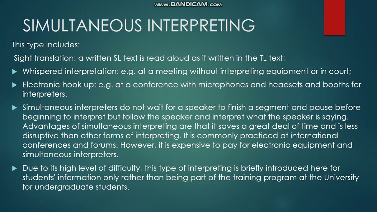 Simultaneous Interpreting ppt - YouTube