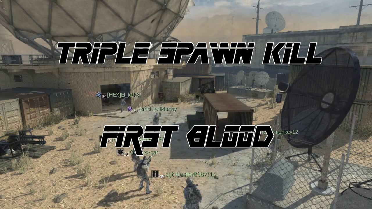 MW3 - Dome Triple Spawn Kill! First Blood MUST SEE! - YouTube