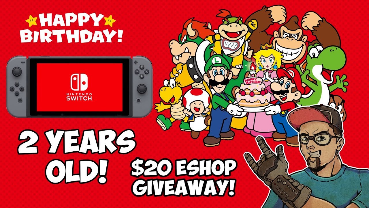 Happy 2nd Birthday Nintendo Switch! Free $20 Switch eShop Code! - YouTube
