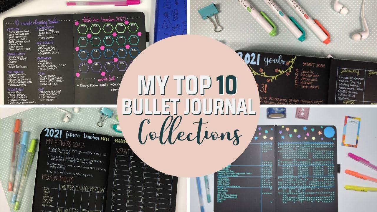 My Top 10 Bullet Journal Collections // Steal These For Your Own ...