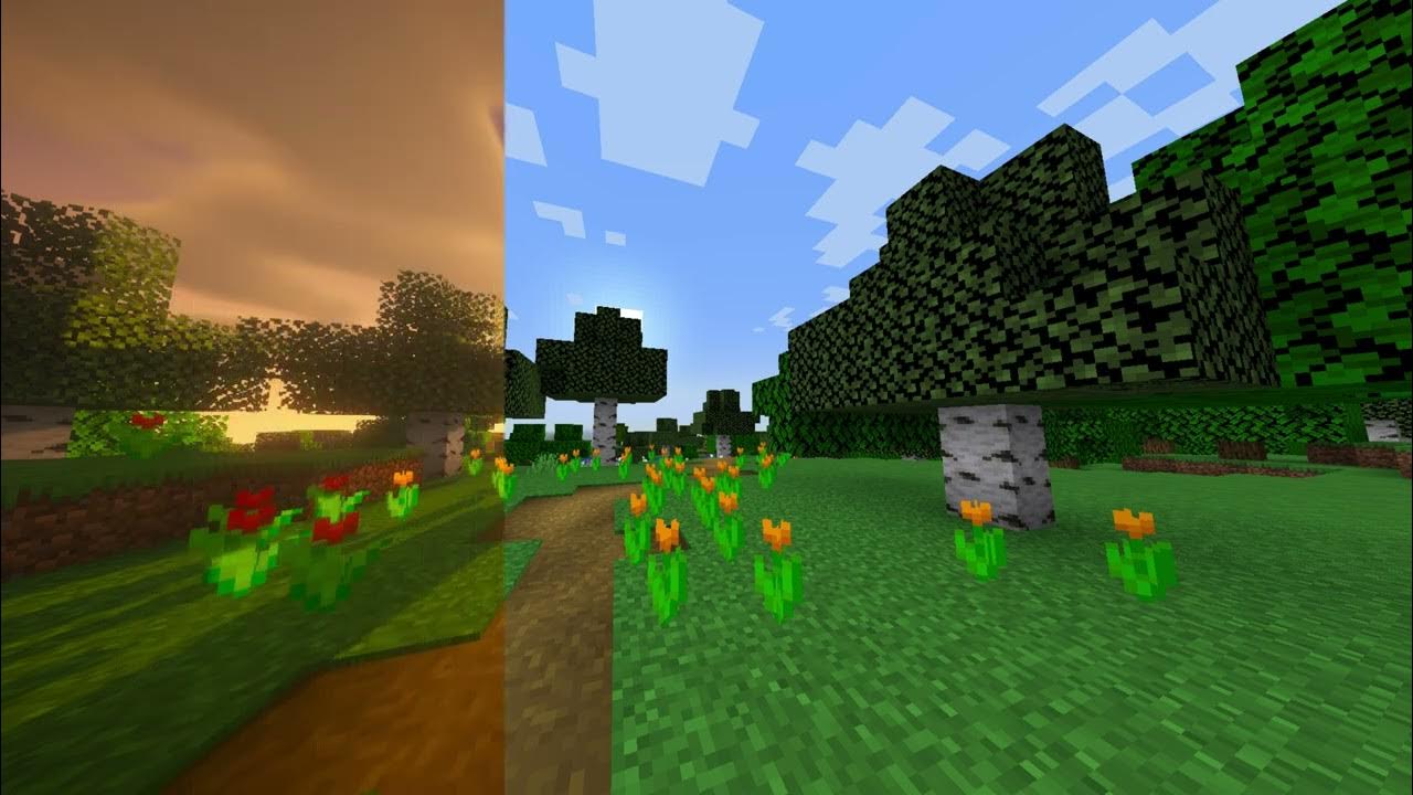 Minecraft shader testing #minecraft #shaders - YouTube