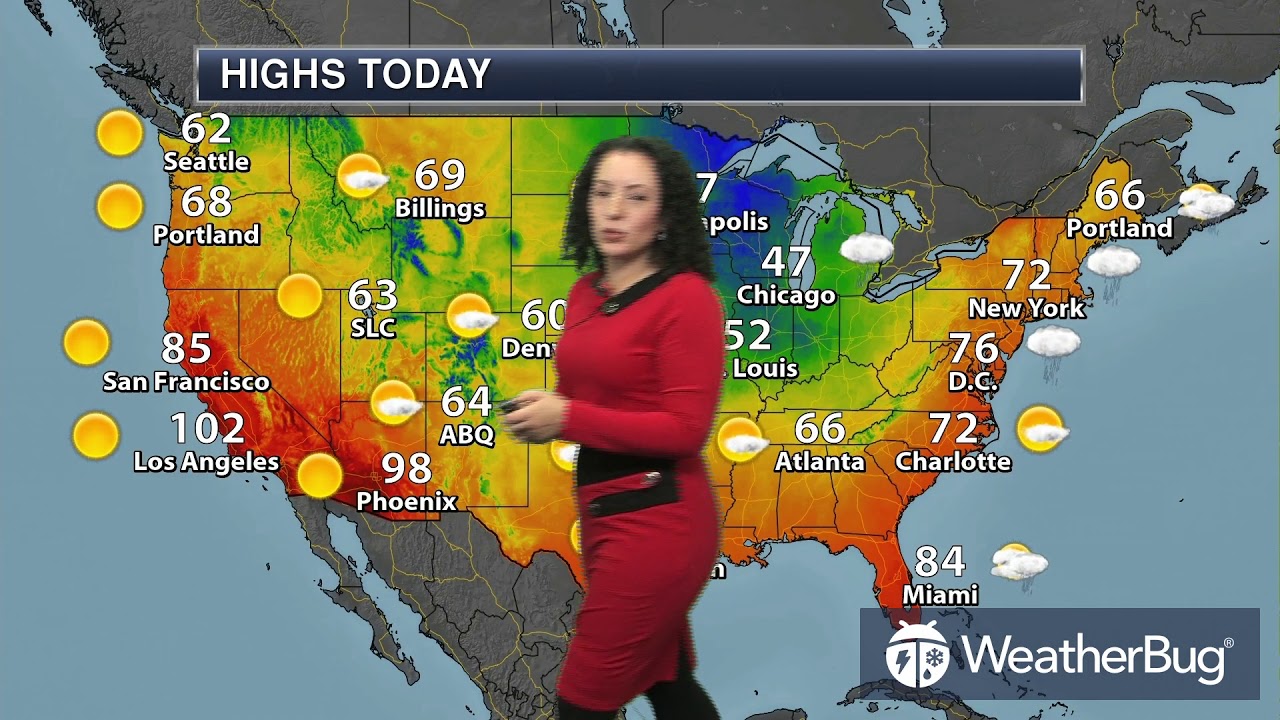 WeatherBug's National Weather Outlook for Oct 25, 2017 - YouTube