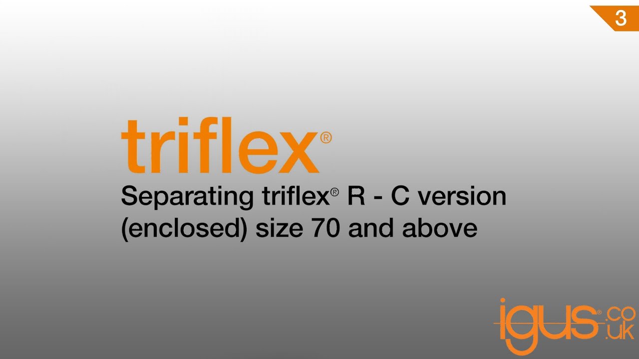 Separating triflex® R- C version enclosed size 70 and above - YouTube