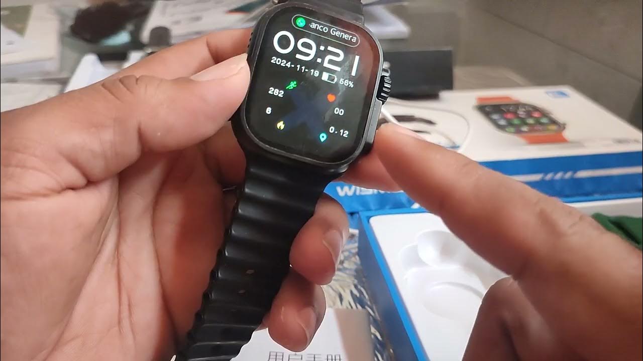 reloj inteligente wisme WS-75 ULTRA2 con tres correas - YouTube