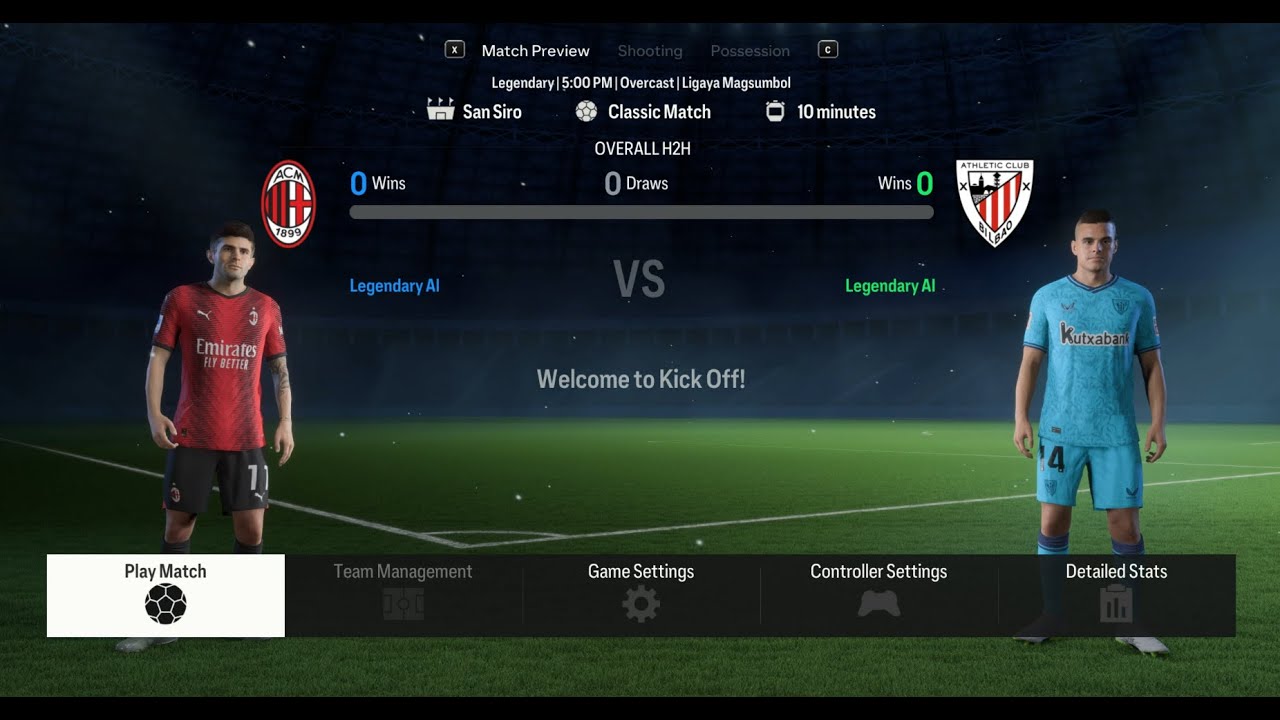 EA SPORTS FC 24 - AC Milan vs Athletic Bilbao [4K 60FPS] - YouTube