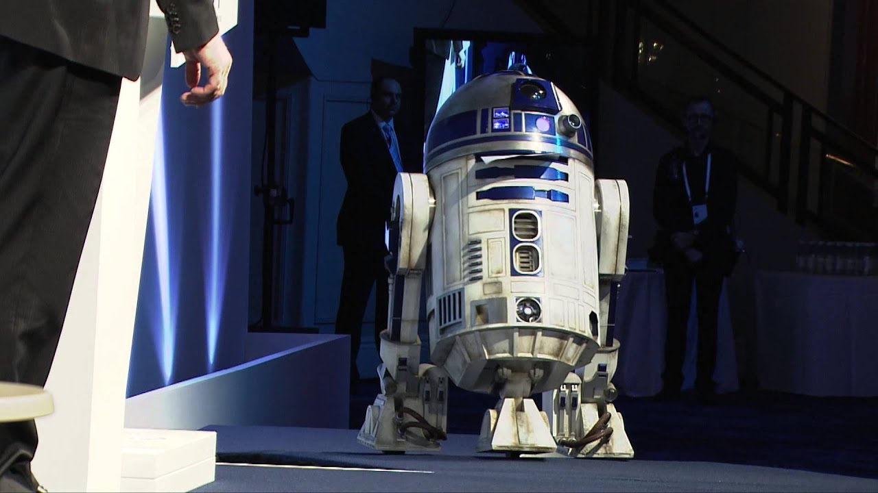 R2D2 makes an appearance at CBI conference - YouTube