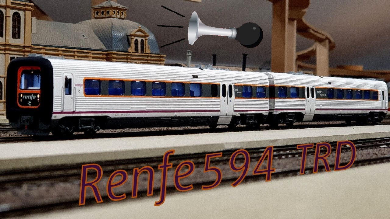 Automotor RENFE 594 "TRD" en H0 - YouTube
