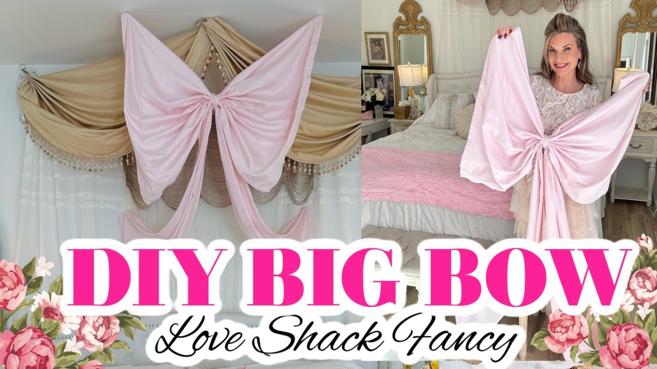🎀((NEW!!)) DIY BIG FABRIC BOW TUTORIAL~"Love Shack Fancy" Inspired 🎀 ...