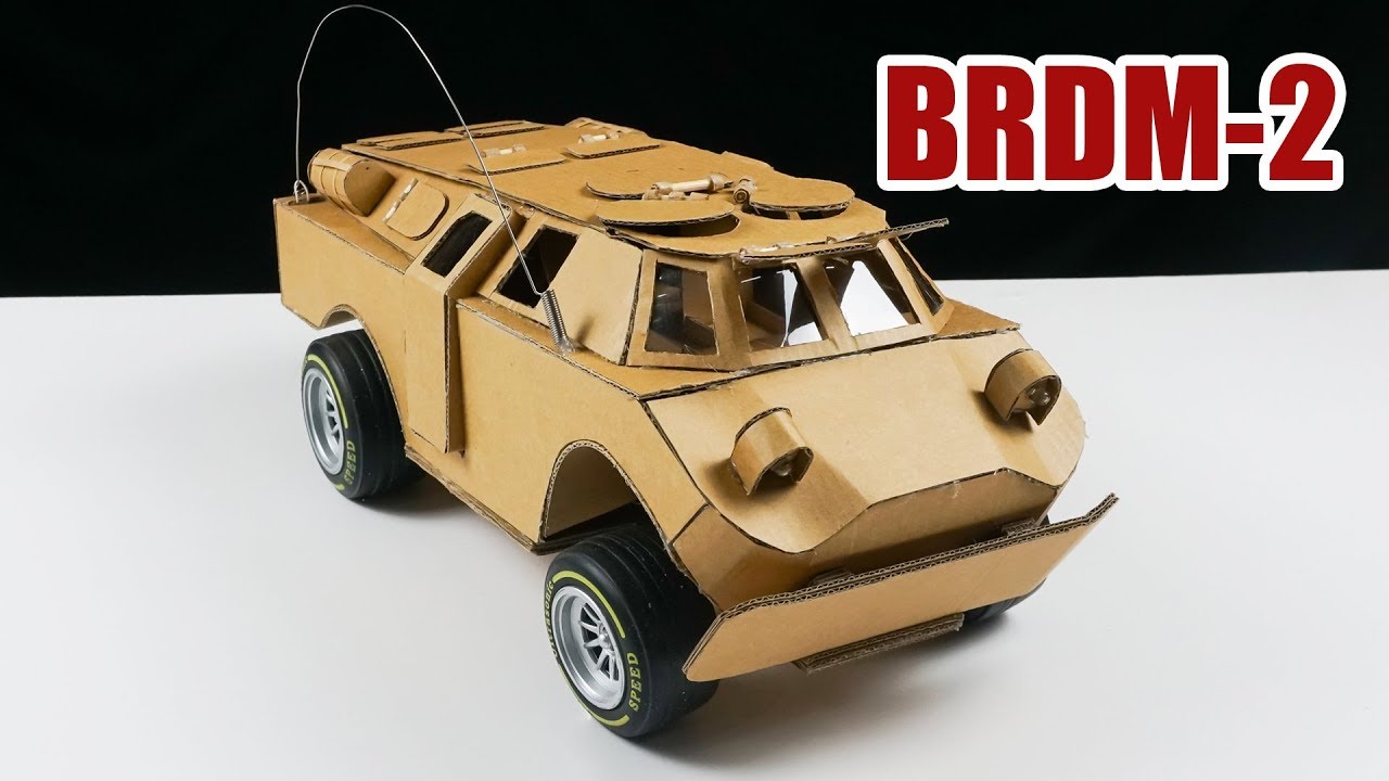 How to Make BRDM-2 (PUBG) | Amazing DIY Cardboard Toy - YouTube