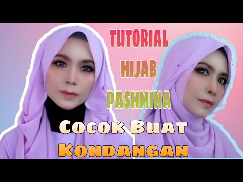 Tutorial Hijab Pashmina ( 2 Style ) Simpel Dan Elegant Cocok Buat Kondangan@BungaImpianChannel
