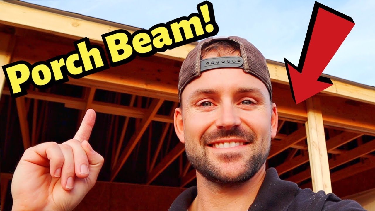 How To Frame A Porch Beam - YouTube