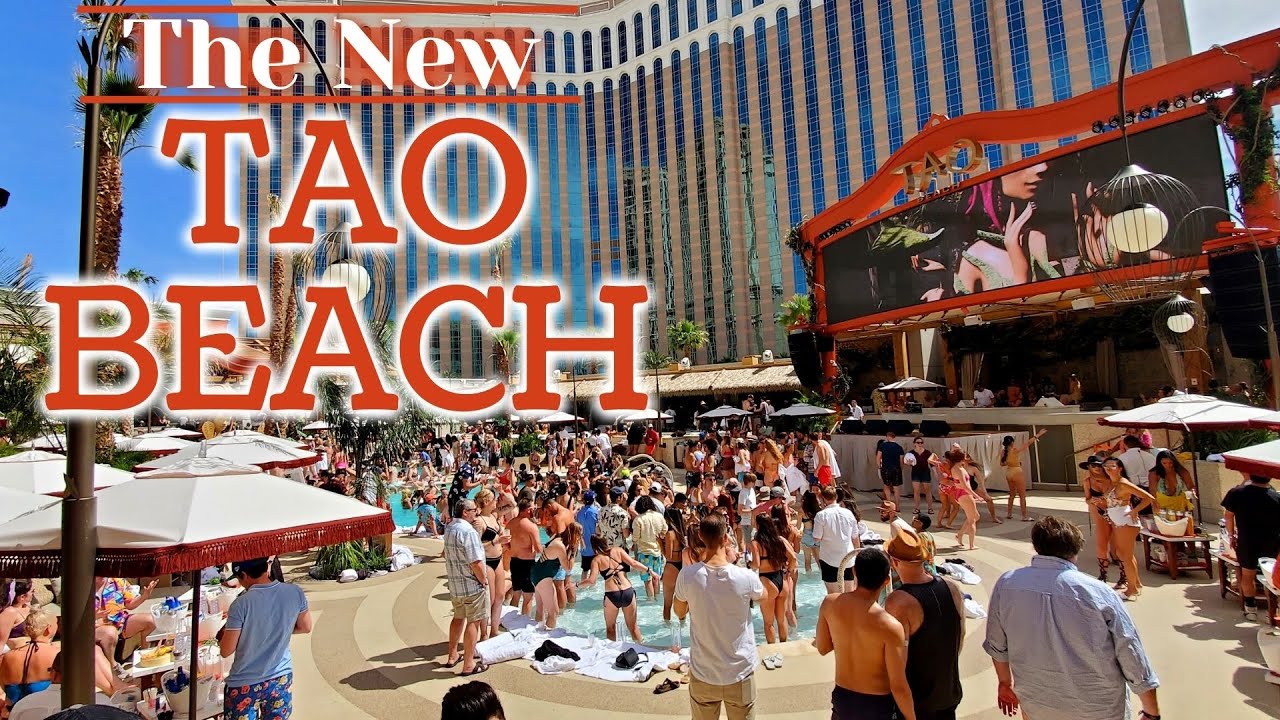 The New Tao Beach Pool Party Dayclub At Venetian Las Vegas! - YouTube