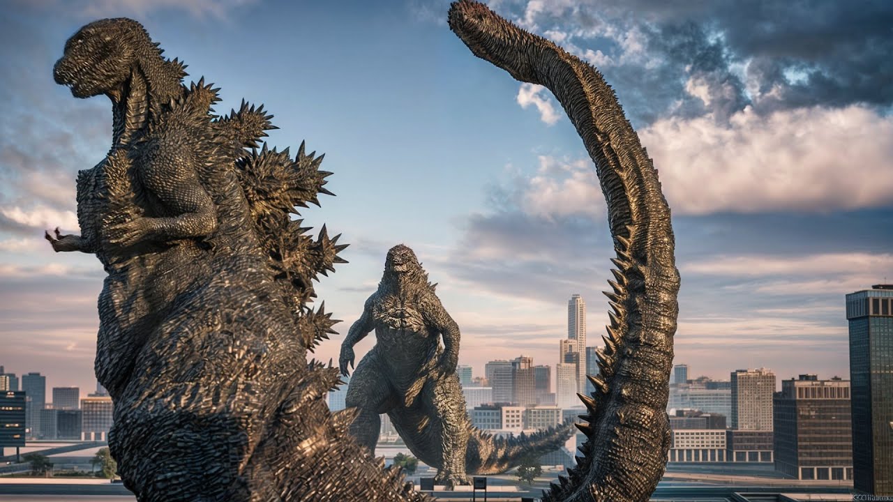 Godzilla Breaks Frozen Shin Godzilla into Pieces - YouTube