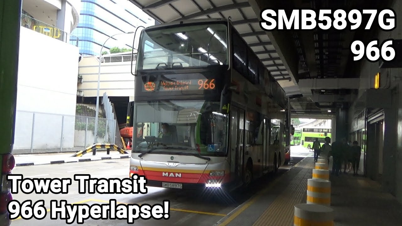[SMB5897G | ND323F A95] Tower Transit Singapore Trunk 966 Hyperlapse ...