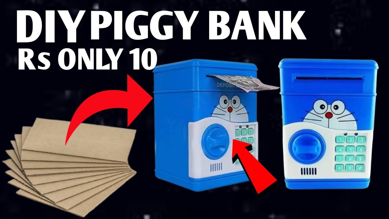 How To Make Coin Bank Box by Cardboard | Awesome Cardboard Projects ...
