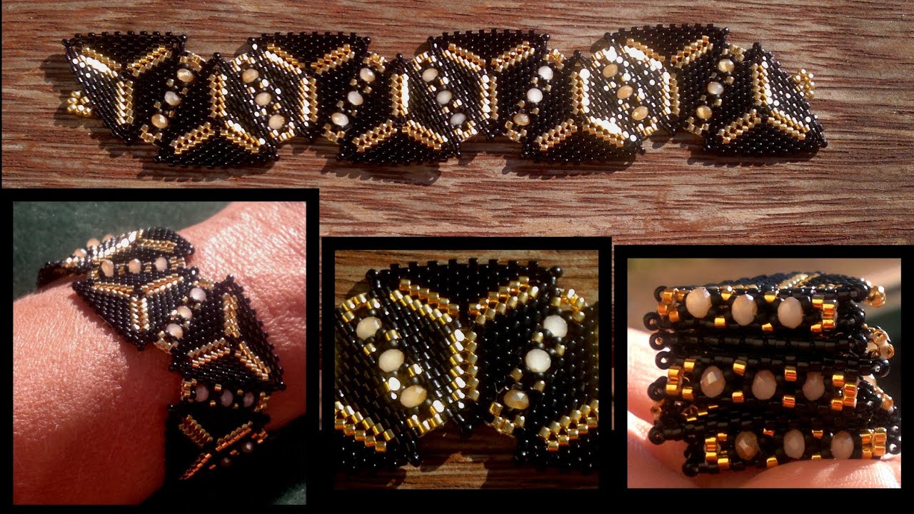 Beading4perfectionists : 1920's Art Deco Triangle beaded bracelet ...
