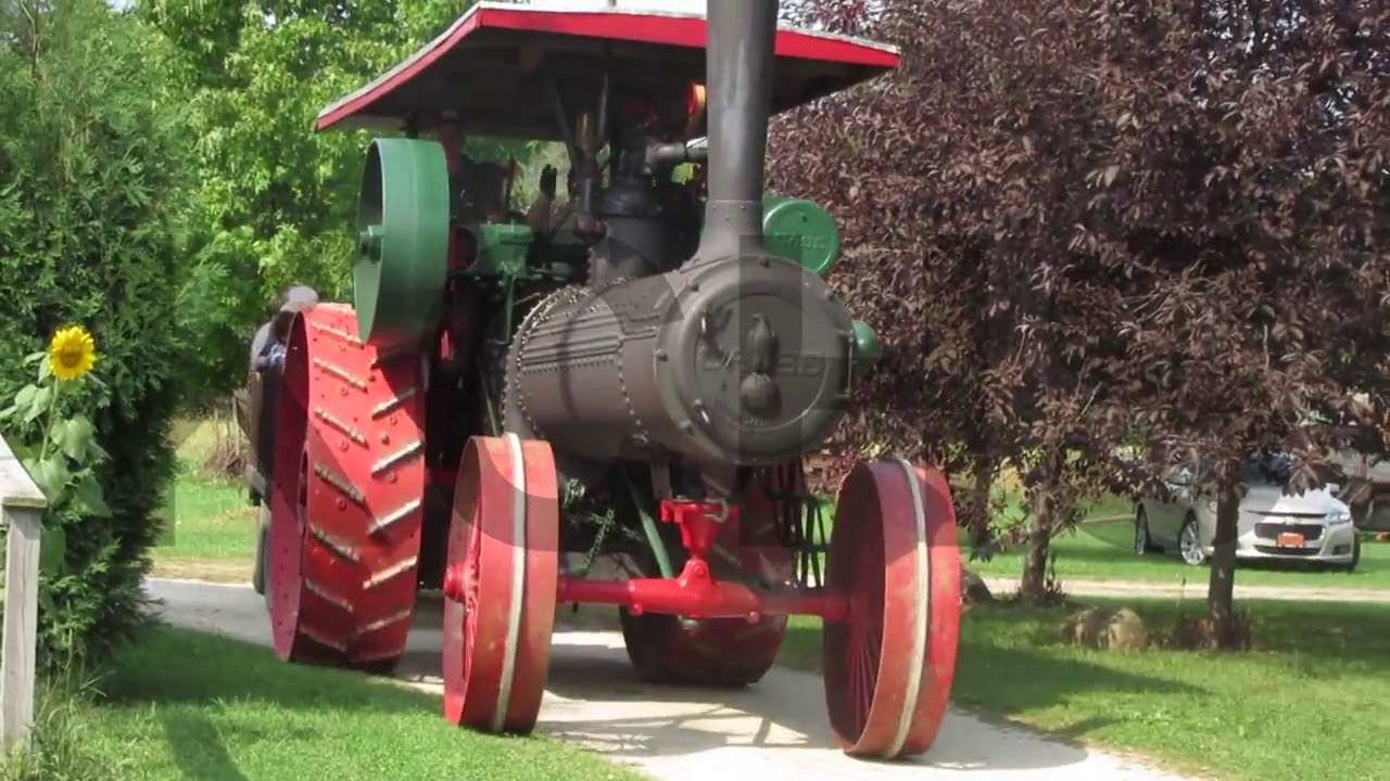 Case Steam Traction Engine on the move 3 - YouTube