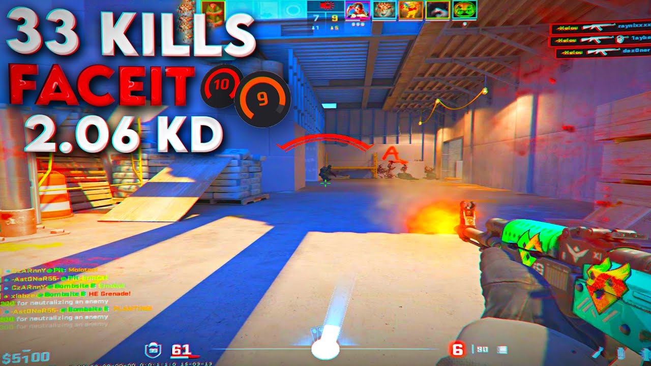 HIGH SENS WENT CRAZY - 33 KILLS (FACEIT LVL 10 CS2 GAMEPLAY) - YouTube