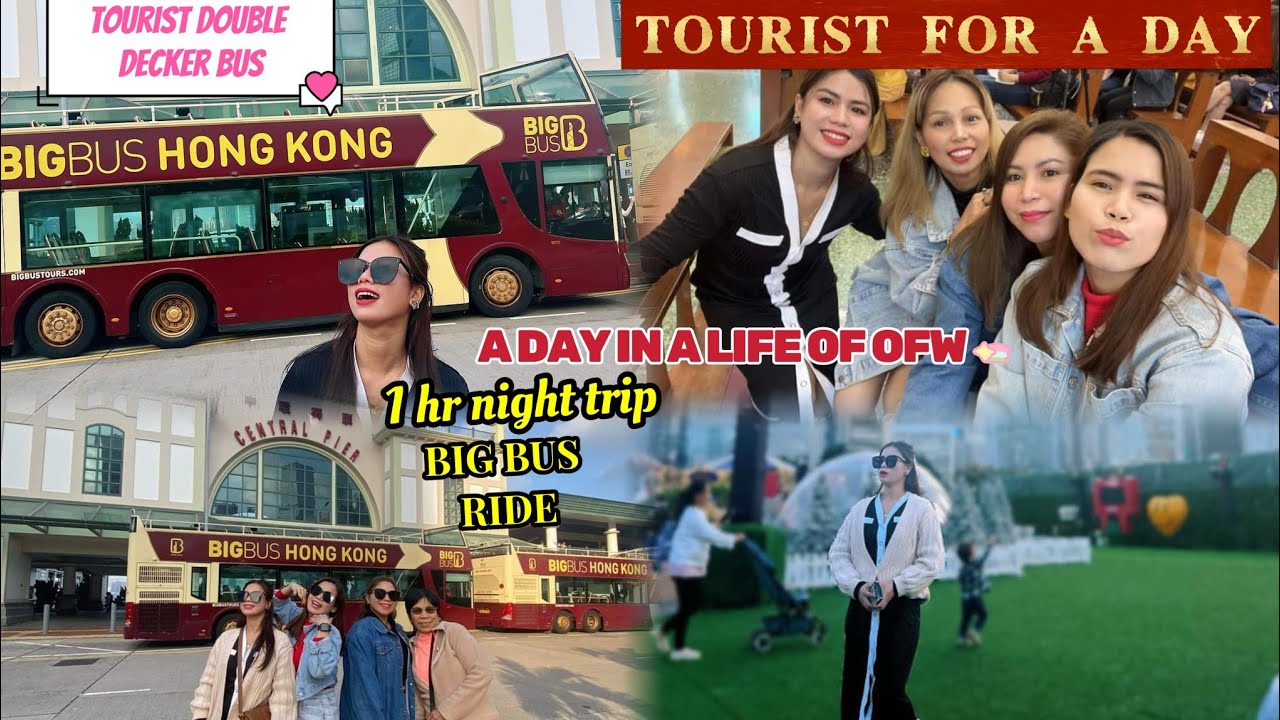 BIG BUS TOUR| OPEN TOP DECK VIEW| HONGKONG NIGHT TRIP - YouTube