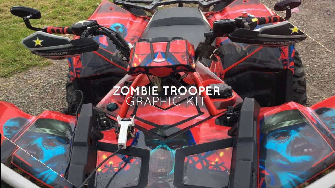 AMR Racing Zombie Trooper graphic kit on a Polaris Scrambler 1000 XP ...