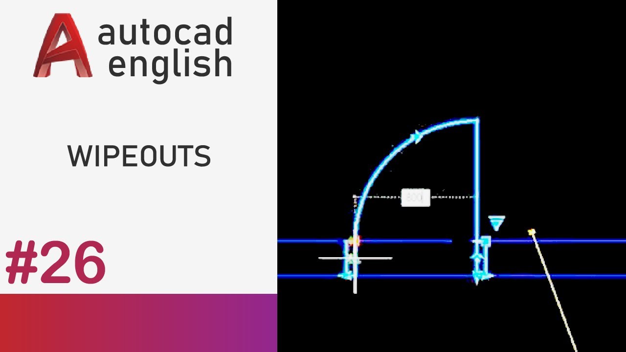Wipeouts Autocad Englis #26 - YouTube
